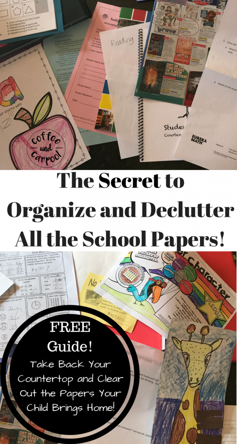 The Secret to Finally Organize and Declutter All the School Paperwork