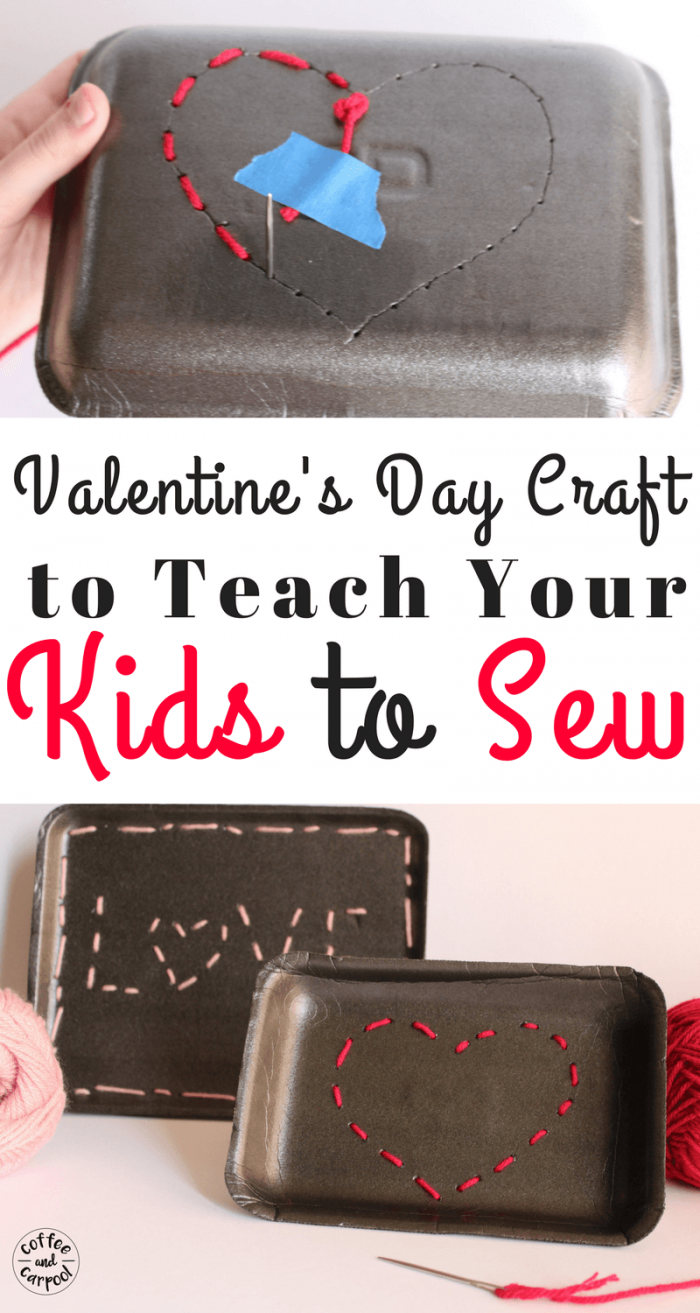 How to Teach Your Kids to Sew With this Valentine's Day Craft