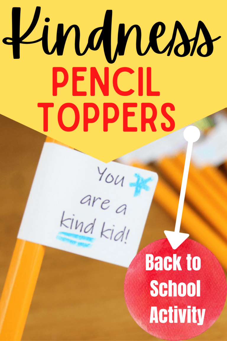 How to Make Back to School Kindness Pencil Toppers