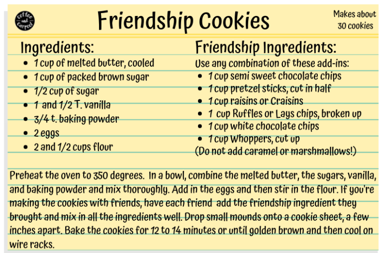 How to Make Friendship Cookies to Bake with Friends