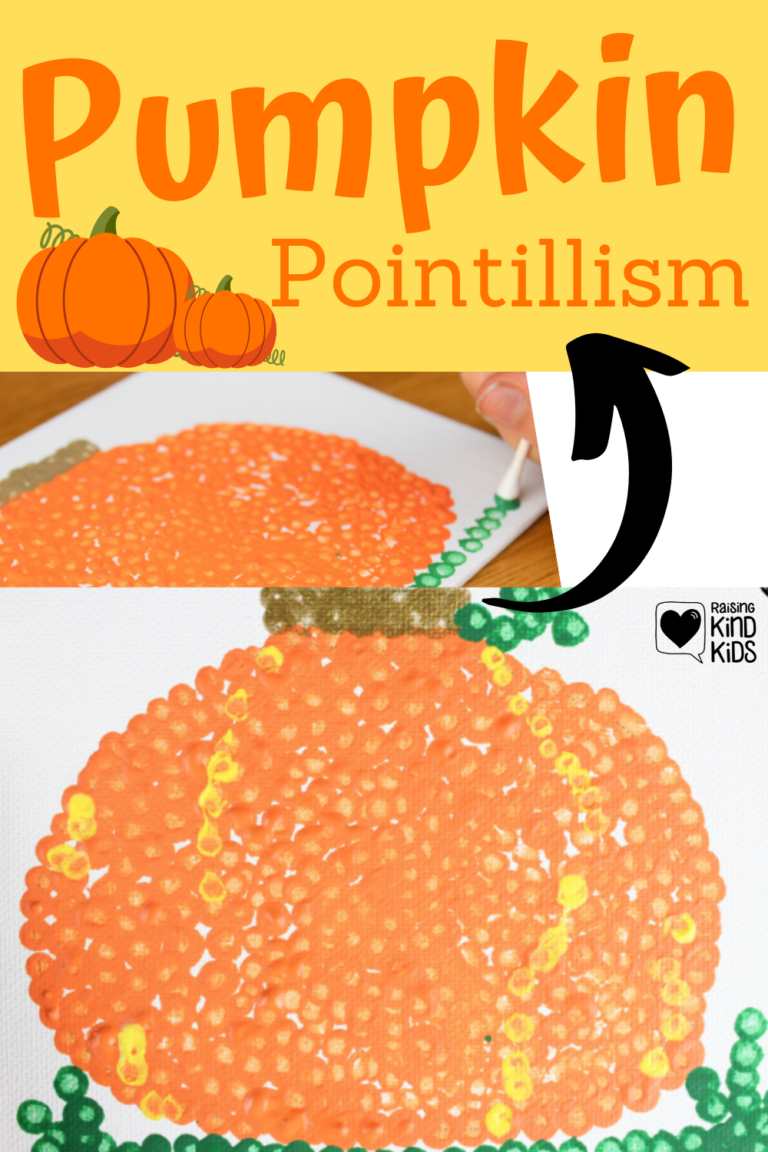 How to Make Pumpkin Art with Pointillism for Fall