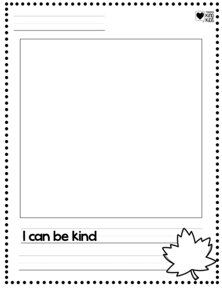 Kindness Leaves Kind or Unkind Sort for SEL Curriculum