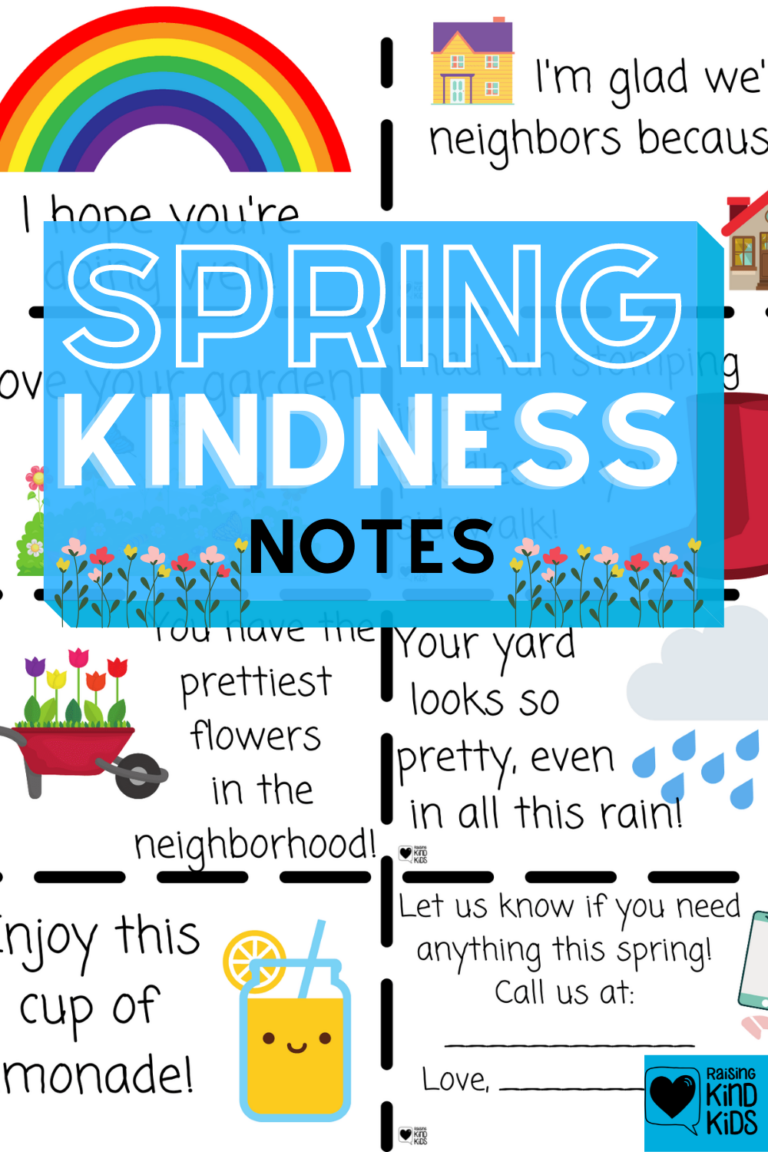 Spring Kindness Bucket List Activity to Spread Kindness