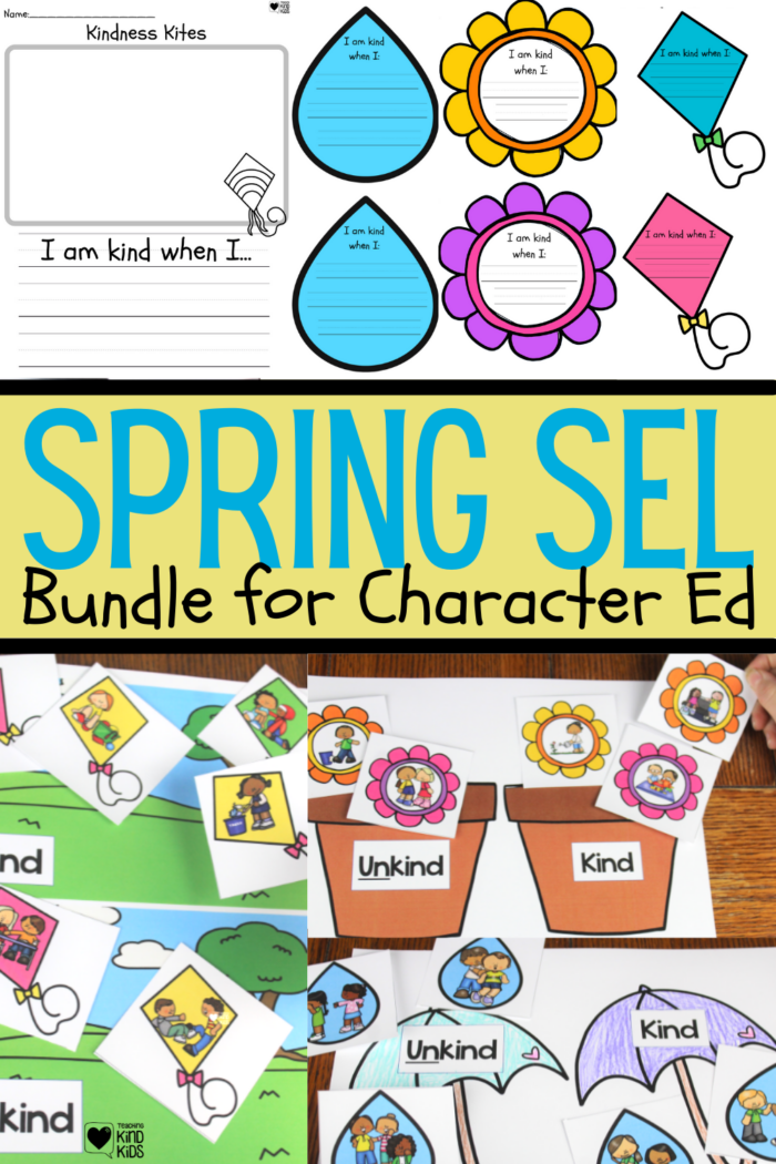 Spring SEL Bundle of Activities to Teach Character Education