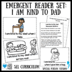 Father's Day Kindness Emergent Reader Set for Social Emotional Learning ...