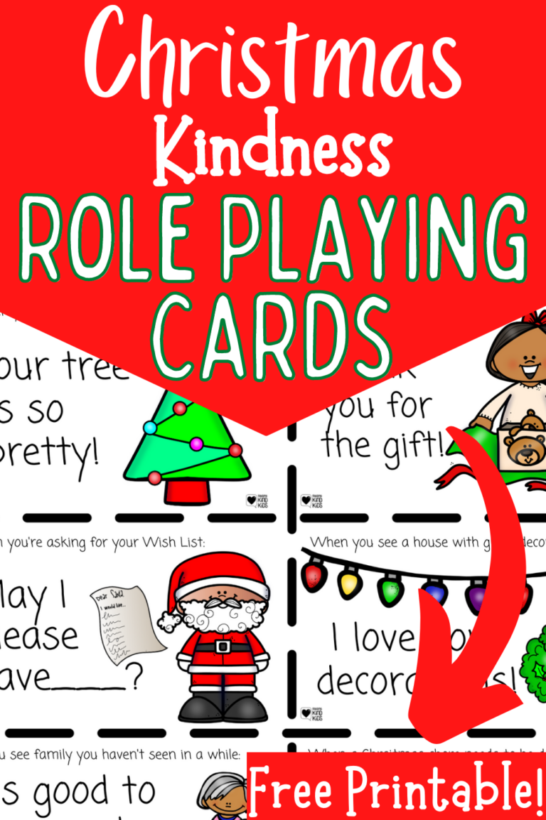 Christmas Kindness Role Playing Cards to Practice Kindness