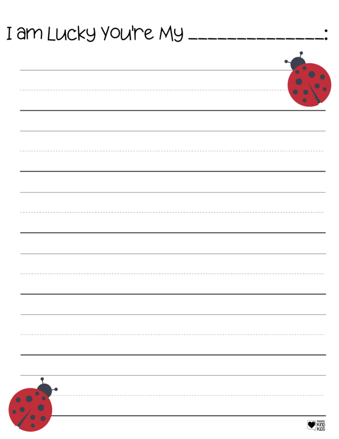 Ladybug Craft: Lucky to Be Your Friend Craft and Writing
