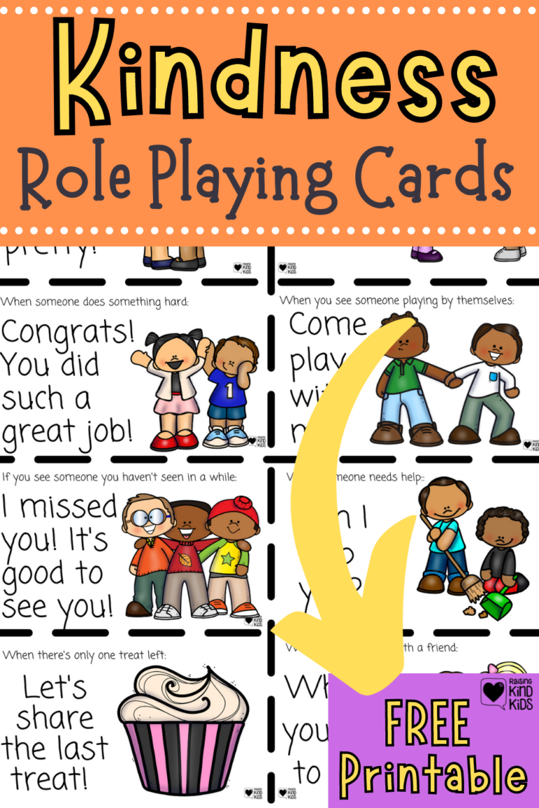 Kindness Role Playing Cards to Practice Being Kind
