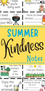 Summer Kindness Notes Kids Can Give to Friends and Neighbors