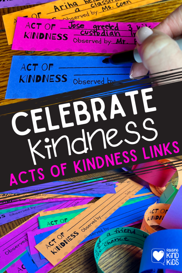 Acts of Kindness Links Paper Chain to Celebrate kindness