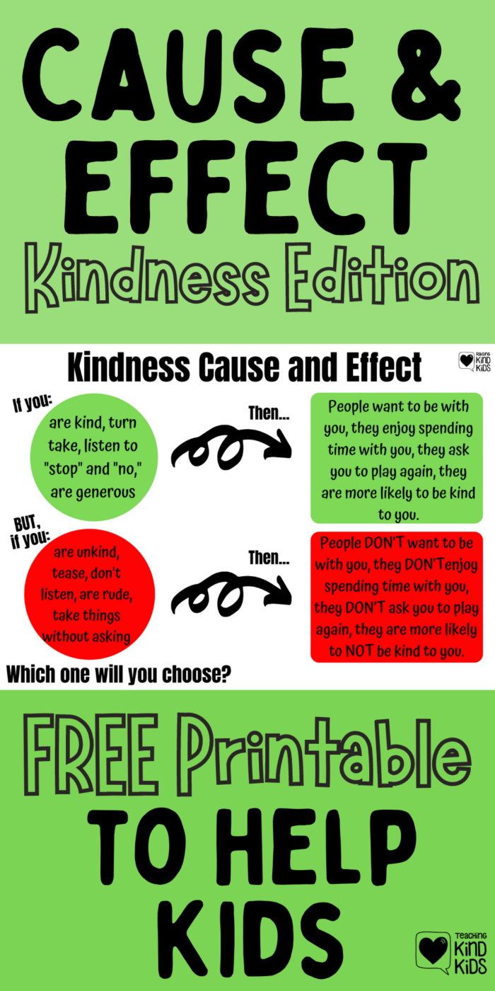 Kindness Cause and Effect for Kids