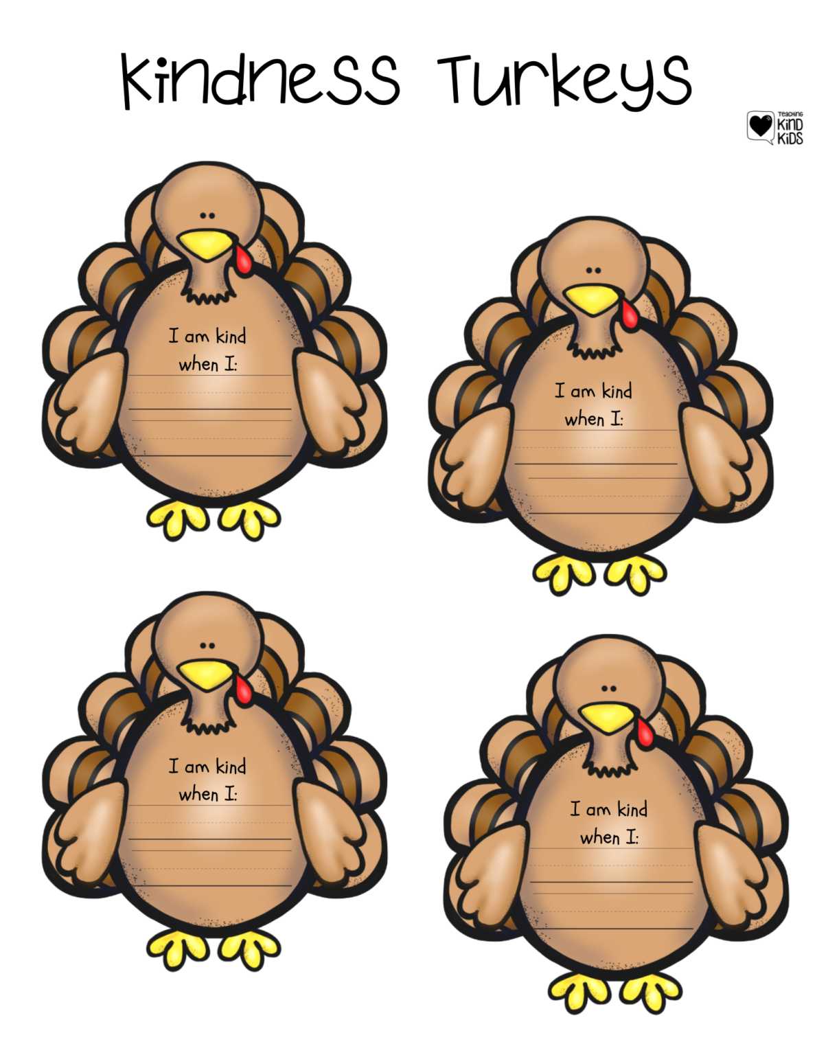Thanksgiving Kindness Activities for Kids to Focus on SEL