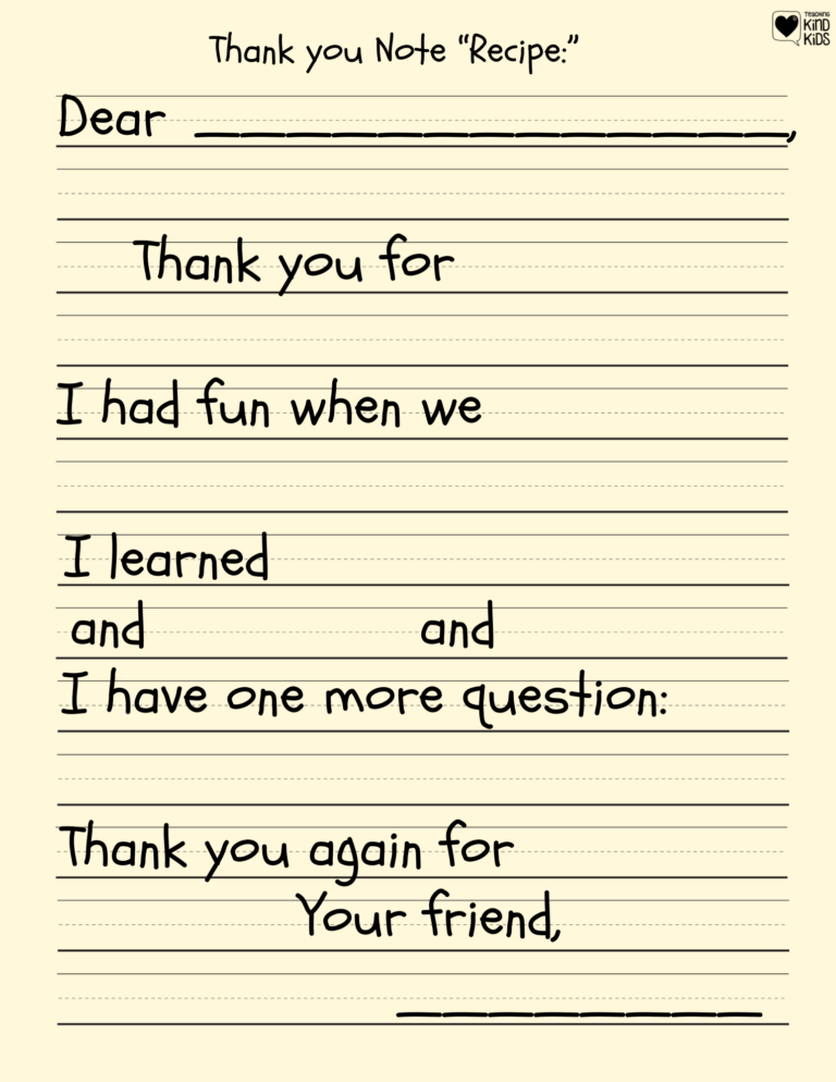 Field Trip Thank You Note Templates to Show Gratitude and Kindness