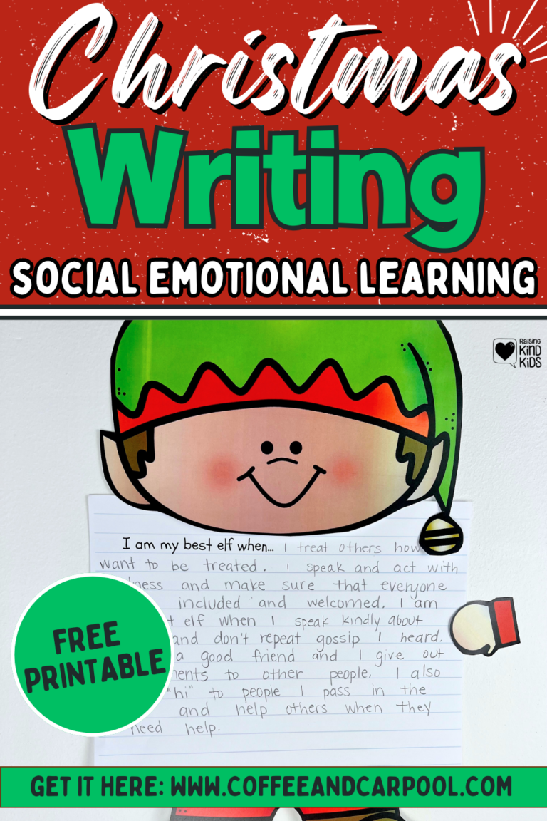Christmas Elf Writing for Social Emotional Learning