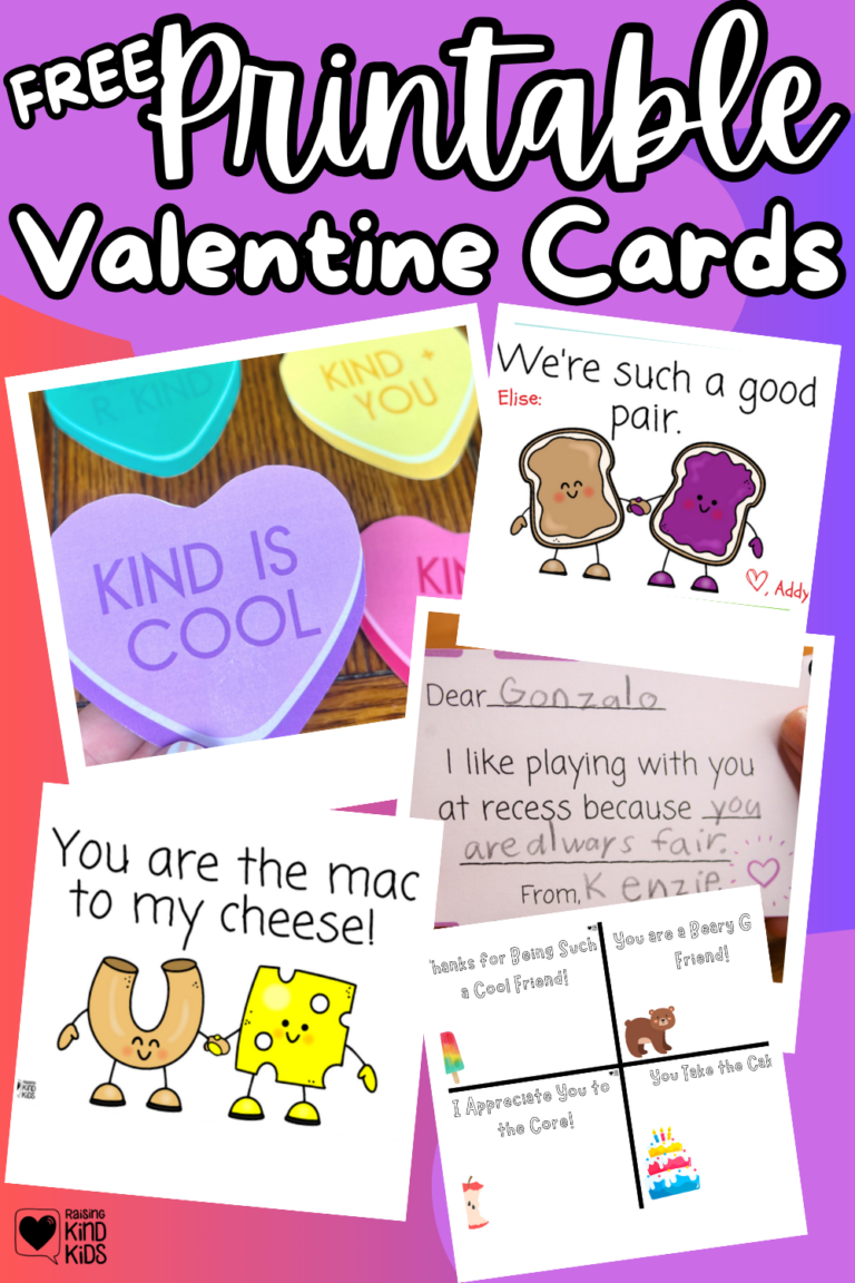 Printable Valentines Cards for School and Friends that are FREE