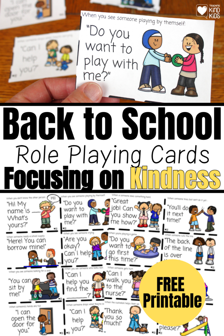 Back to School Role Playing to Practice Kindness