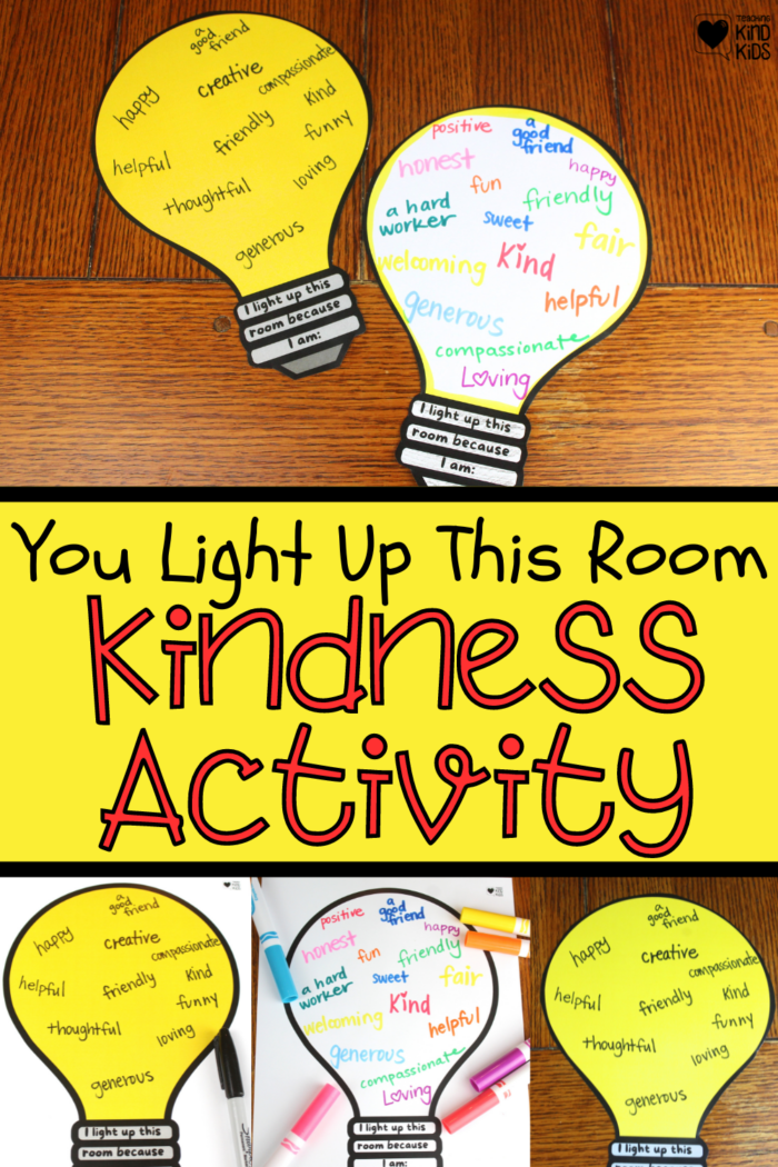 SEL Writing Activity : You Light Up this Room Compliments